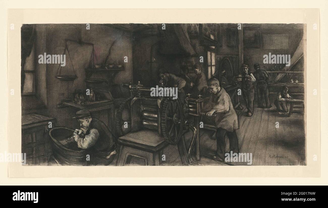Workplace in the Silver Factory Stock Photo - Alamy