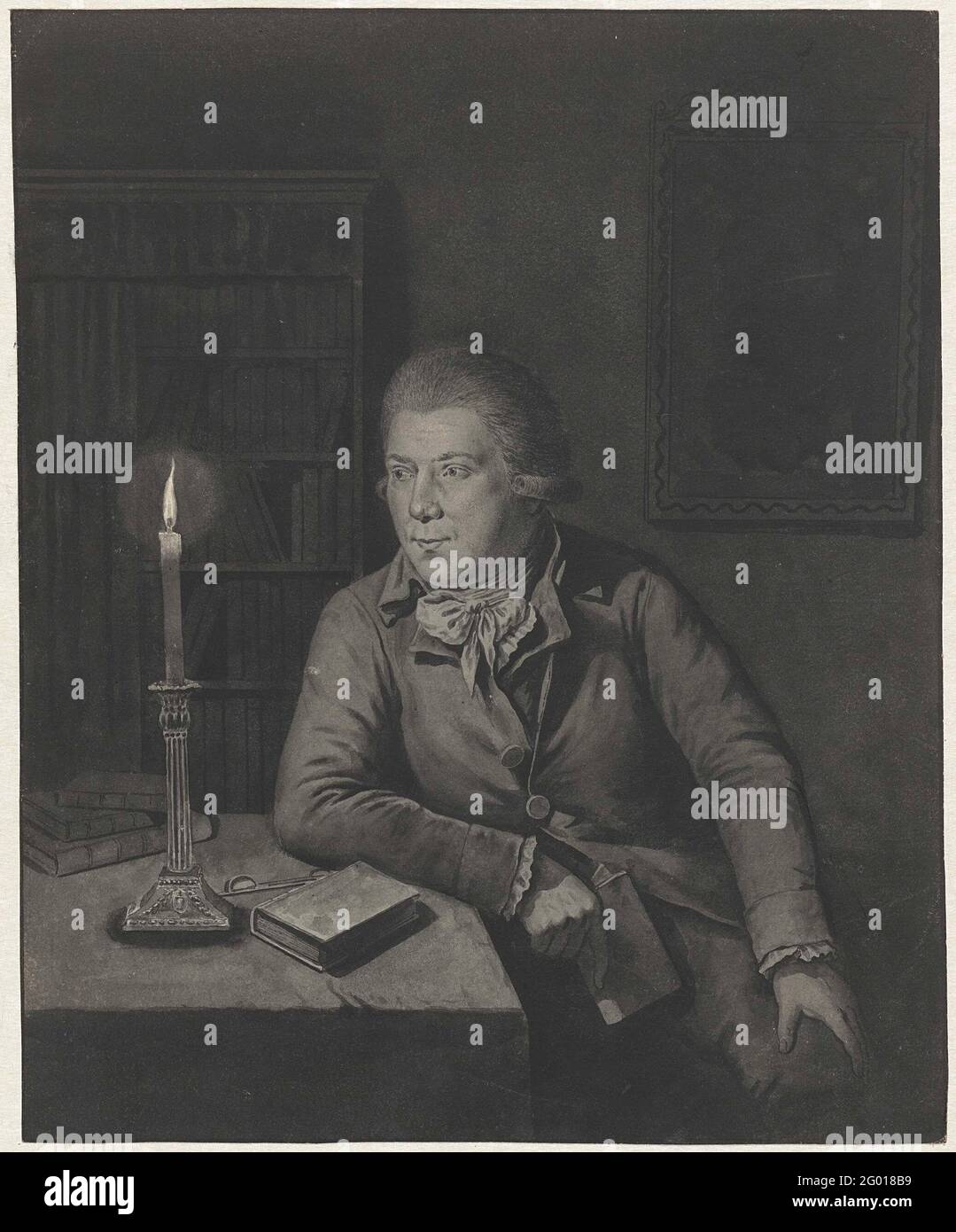 Self-portrait of Johannes Janson Stock Photo - Alamy