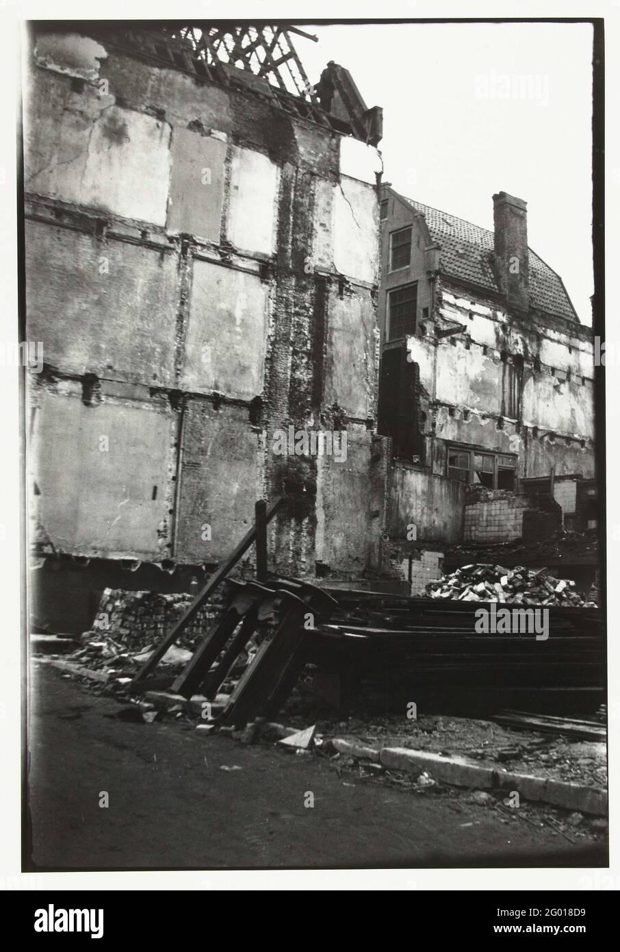 Demolition in an Amsterdam street Stock Photo - Alamy