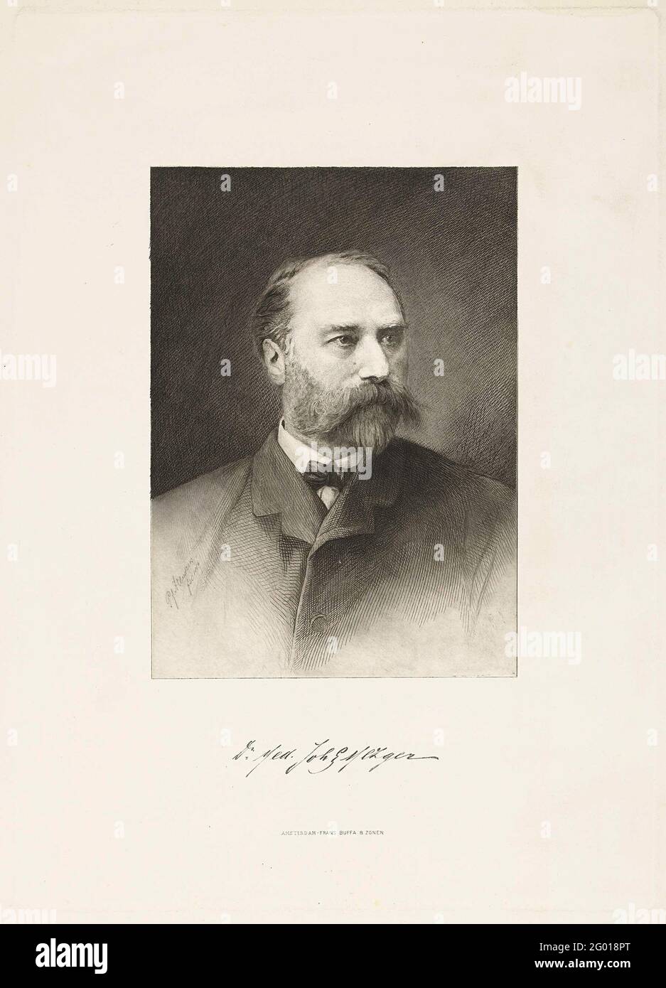 Portrait of the doctor Johann Georg Mezger. Portrait of the famous ...