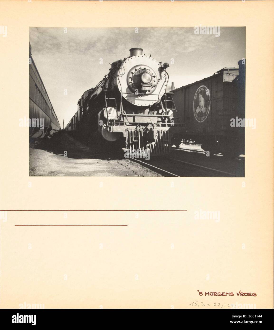 Unknown location in the United States: locomotive; 'early in the ...