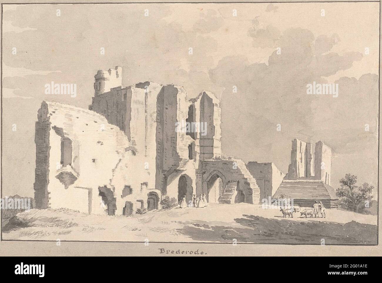 The ruins of Brederode Stock Photo - Alamy