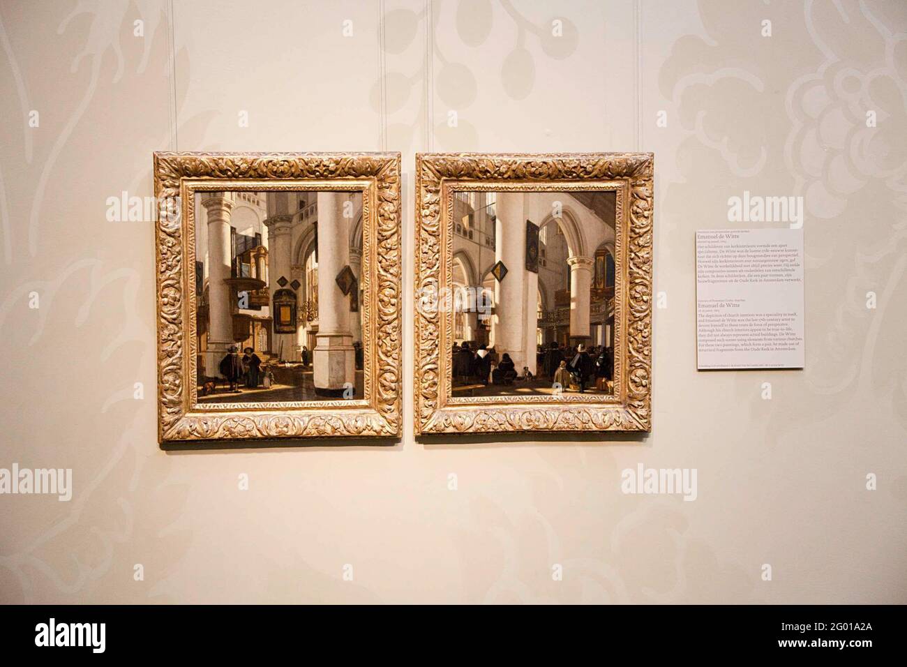 Two paintings with interiors of Protestant Gothic churches; Guest ...