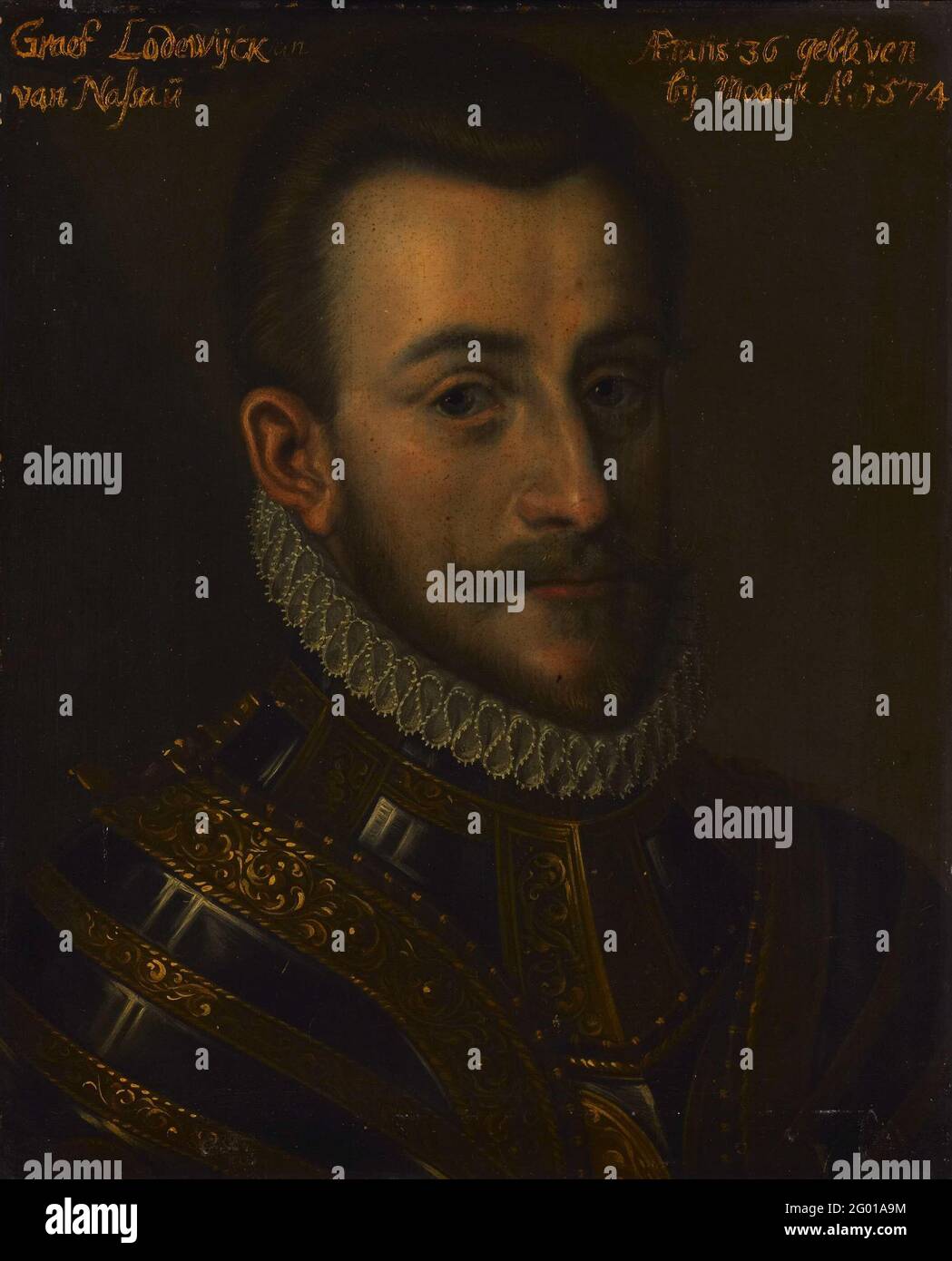 Portrait of Louis, Count of Nassau. Portrait of Louis (1538-74), Count ...