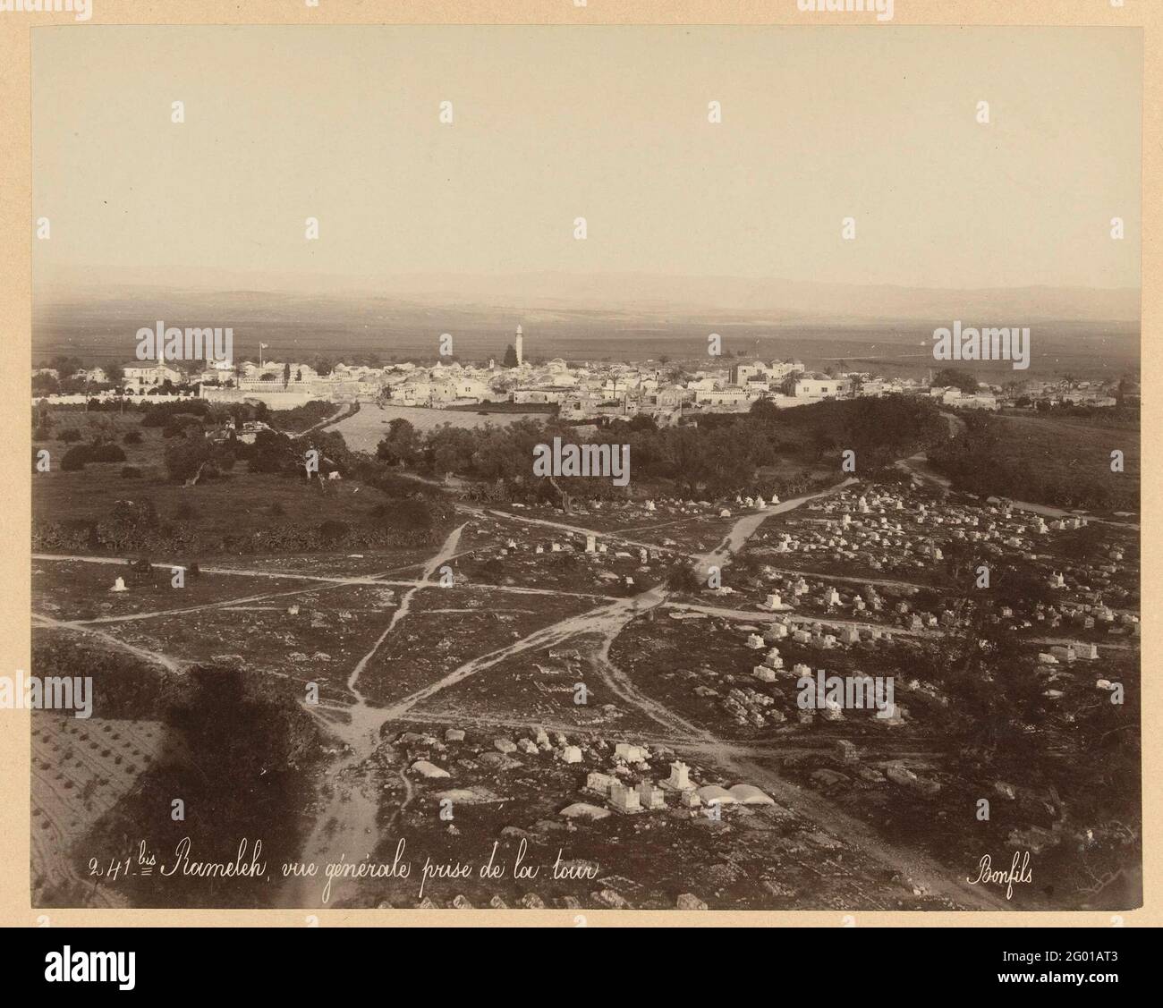 View of Ramla in Israel; S 2. View of Ramleh with the plain of Sharon ...