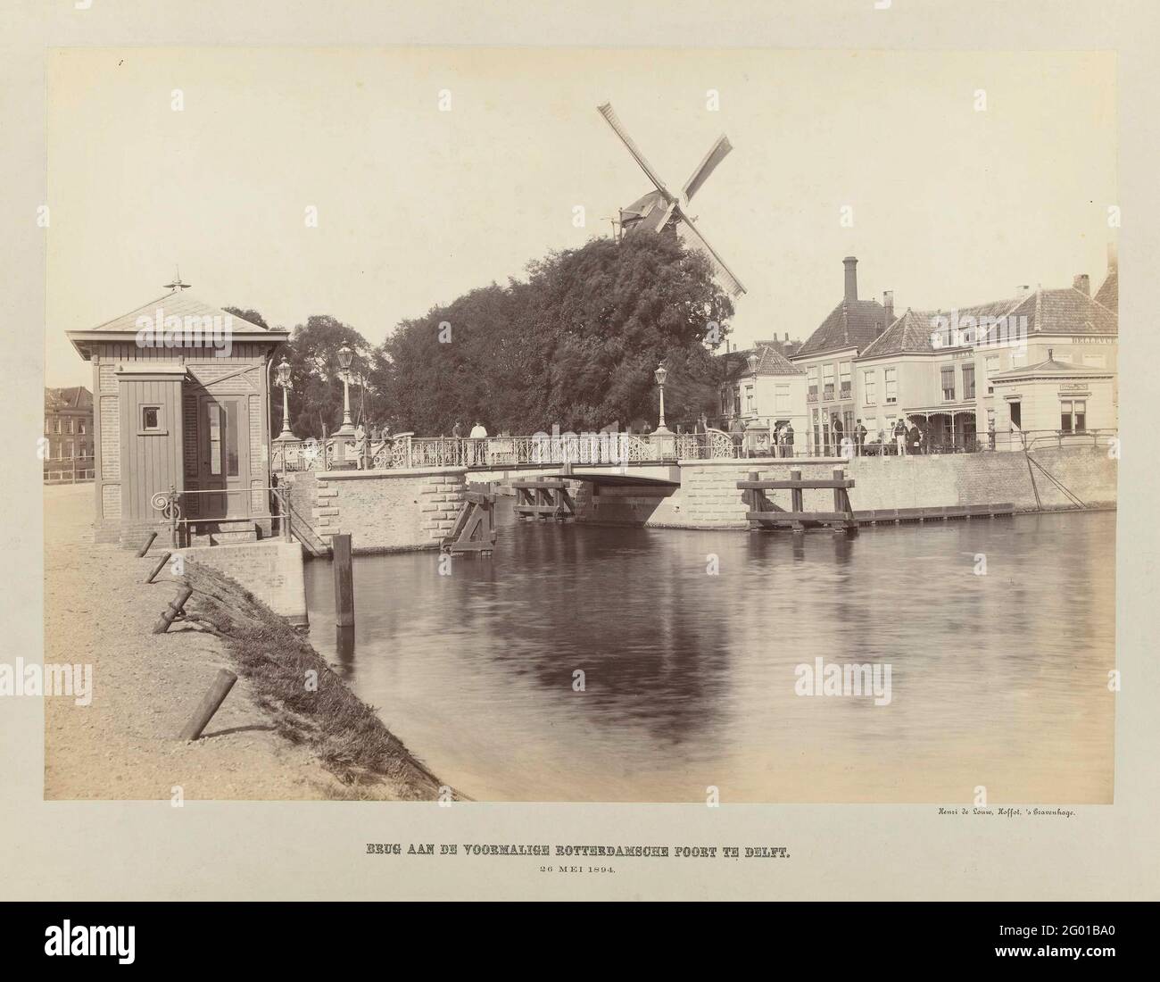 Bridge at the former Rotterdam gate in Delft Stock Photo - Alamy