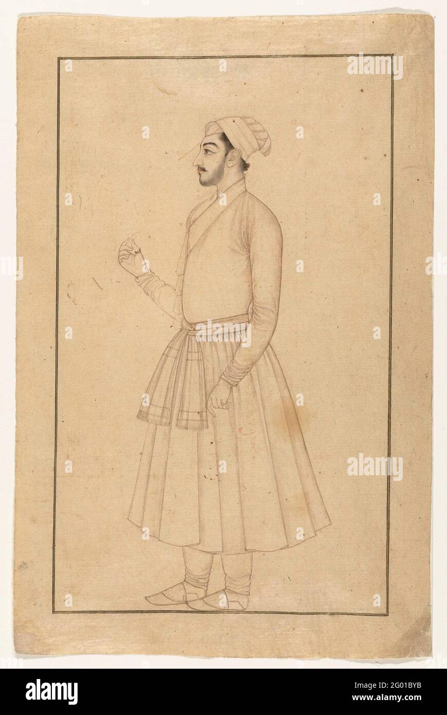 Portrait of a standing prince Stock Photo - Alamy