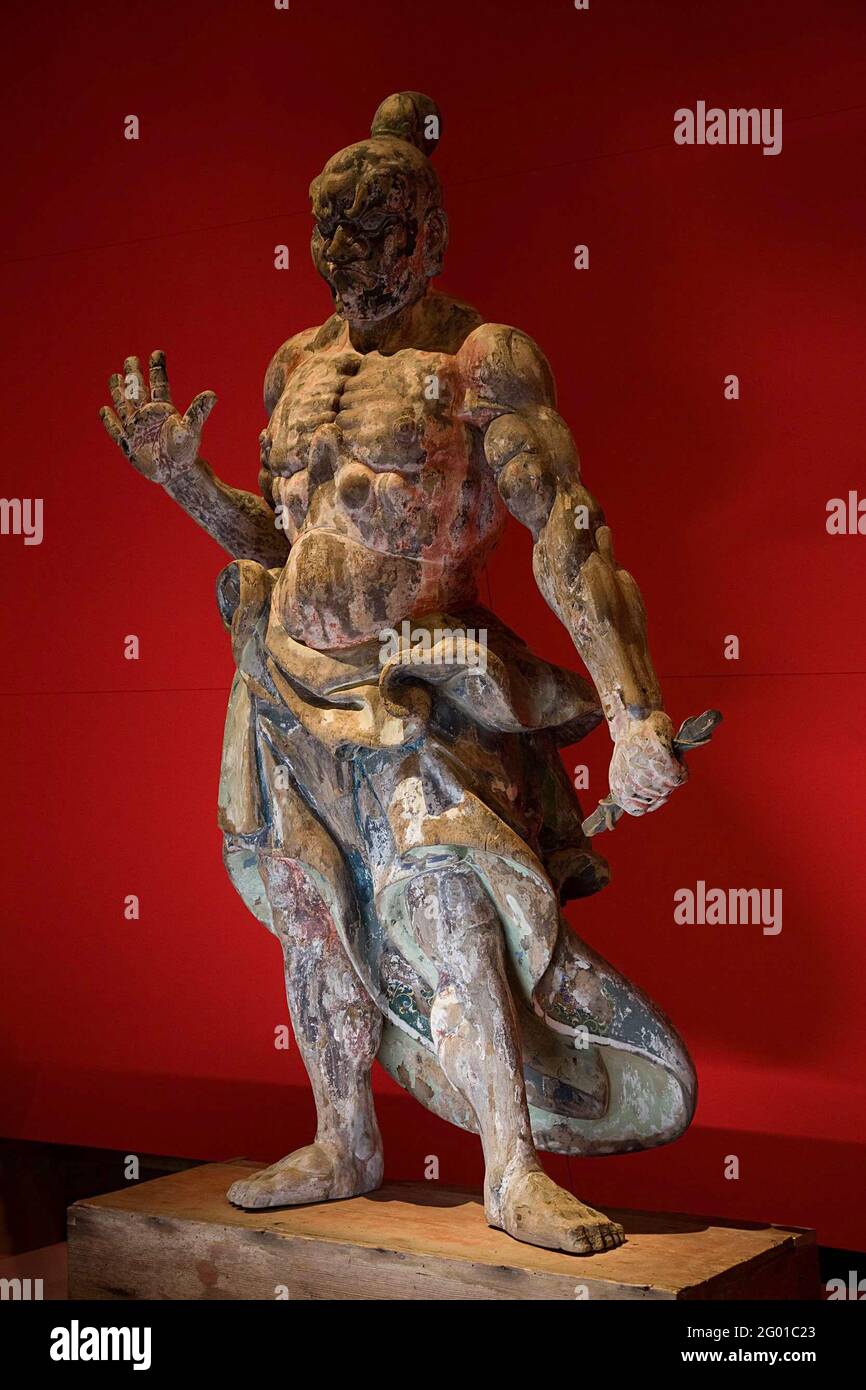 Image of a Japanese temple guard; Japanese temple guards Stock Photo ...