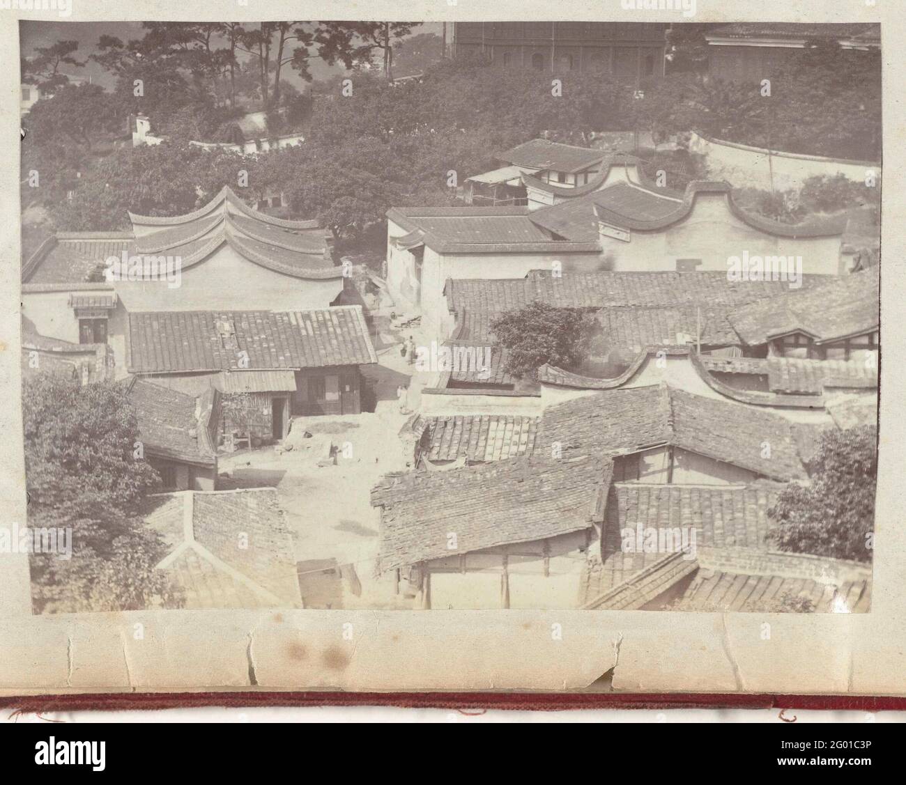 The roofs of houses in a Chinese neighborhood Stock Photo - Alamy