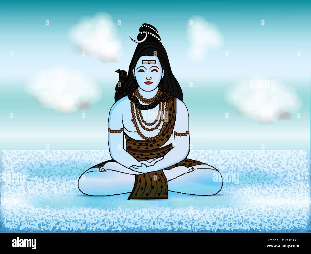 Lord shiva ganga Stock Vector Images - Alamy