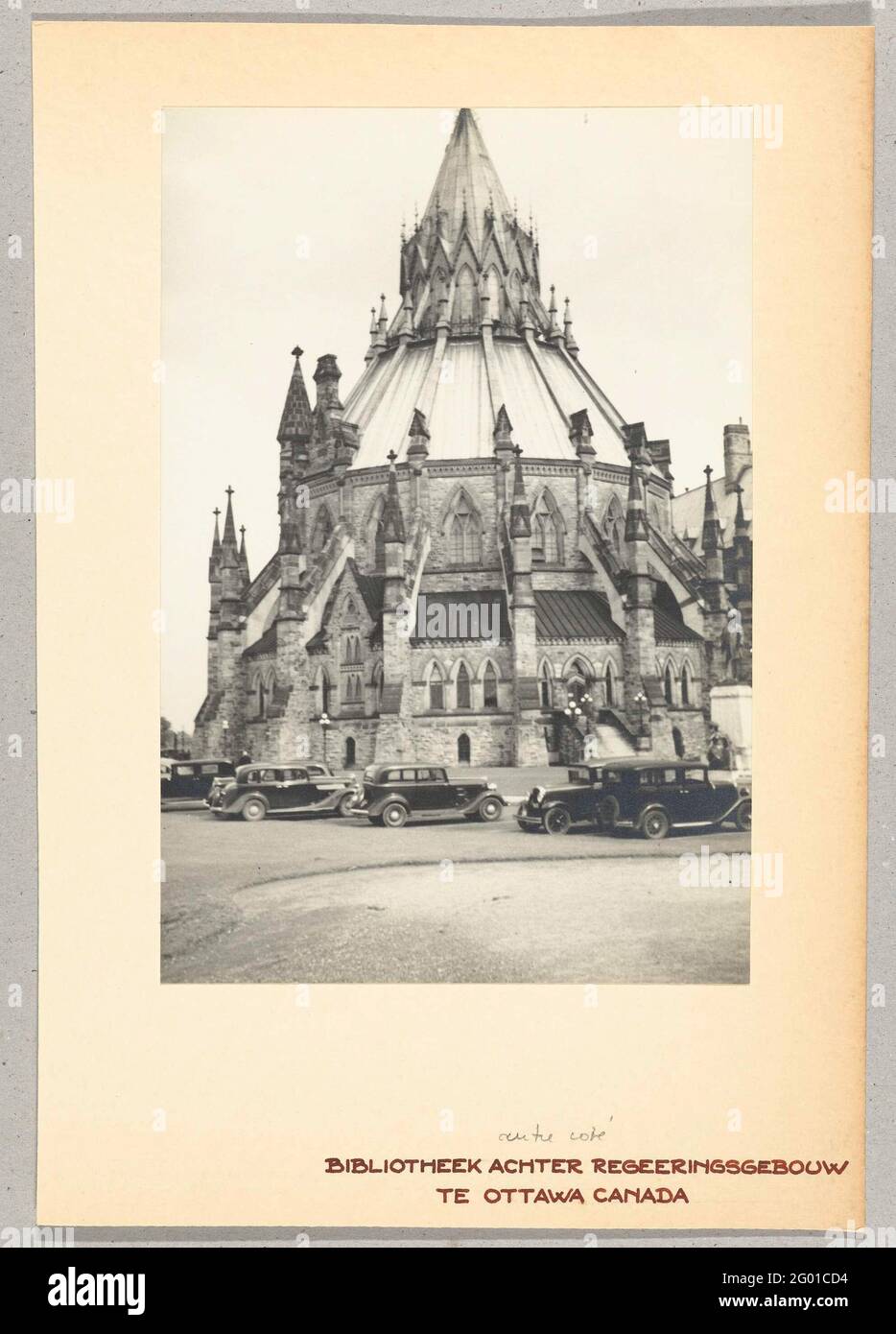 Parliament Library, Ottawa, Canada; Library behind government building ...