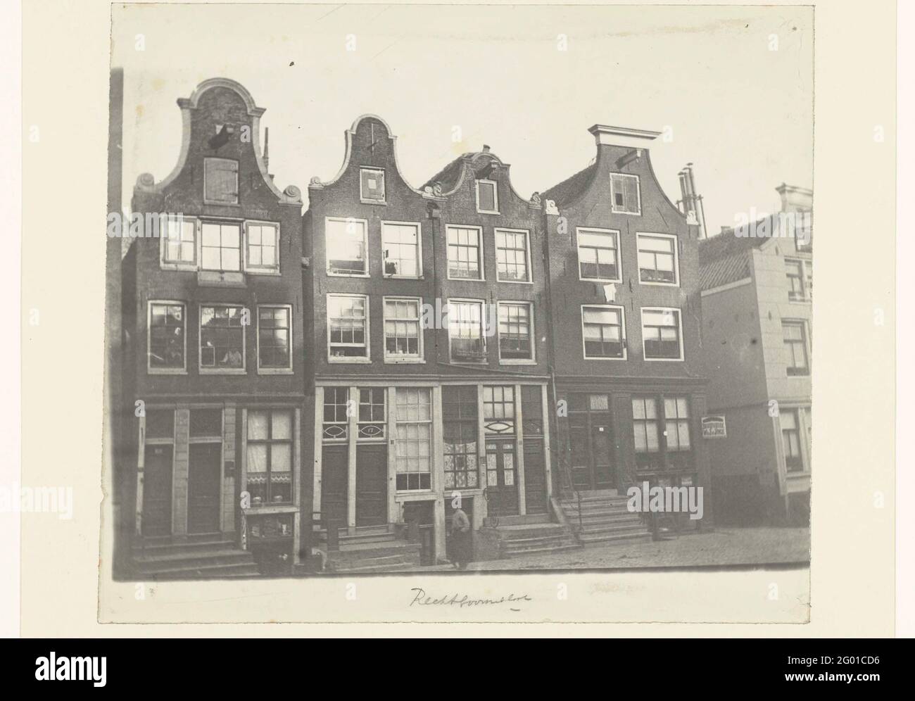 View of houses on the right turn cloat in Amsterdam; Right turn clot ...