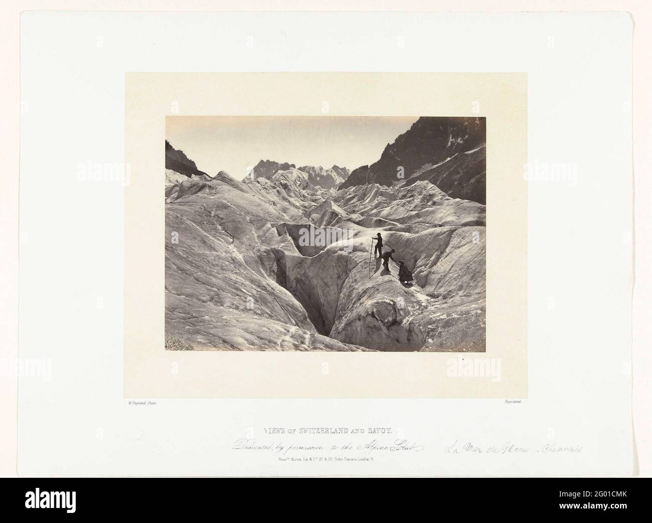 Glacier in Switzerland; Views of Switzerland and Savoy; La Mer de Glace ...