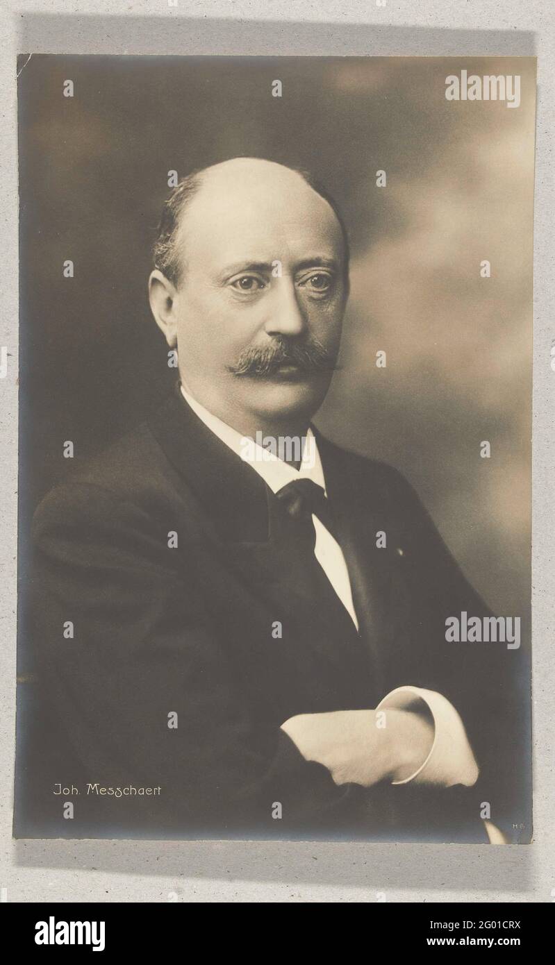 Portrait of the Concert singer Johan Messchaert; John. Messchaert Stock ...