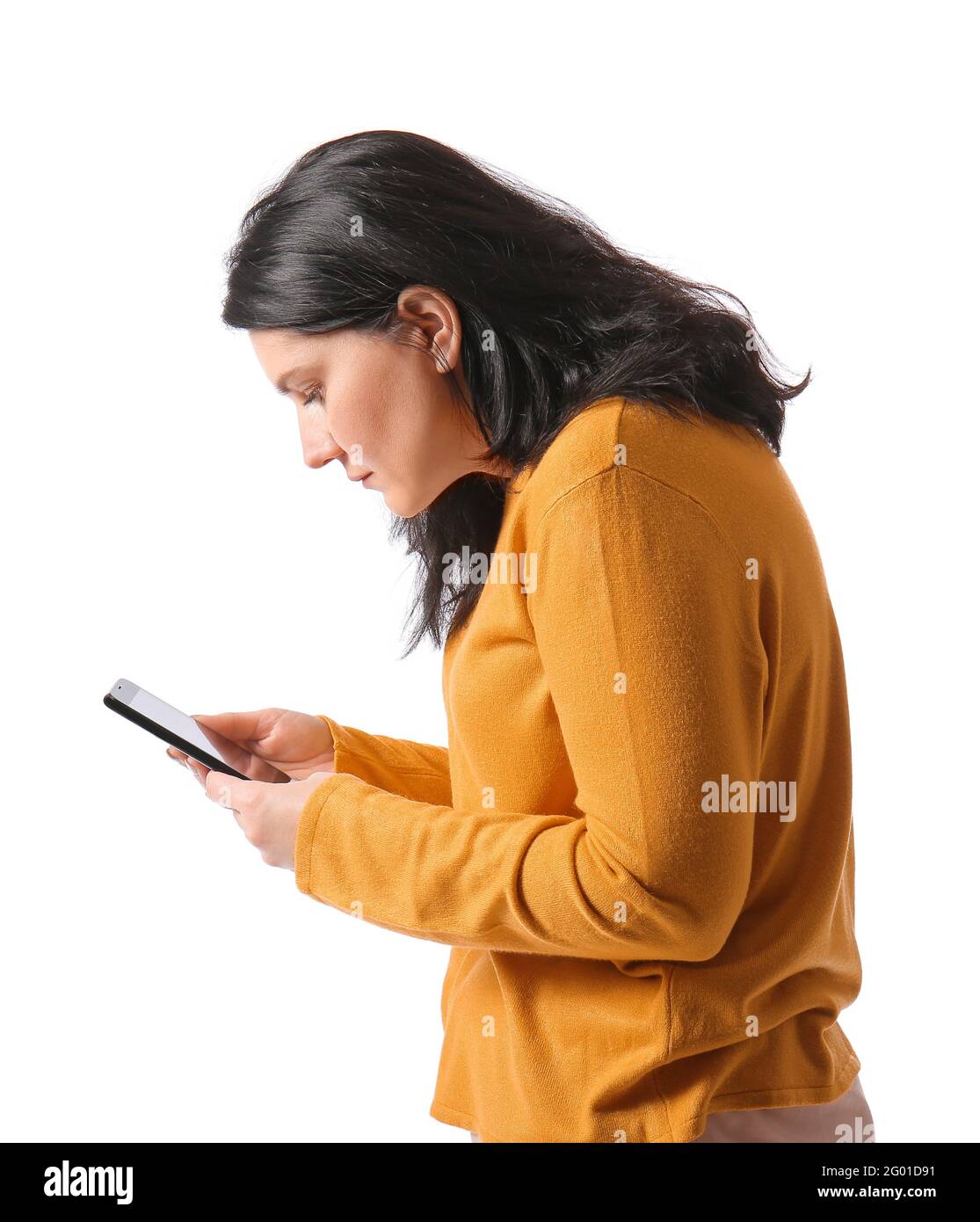 Wrong posture mobile hi-res stock photography and images - Alamy