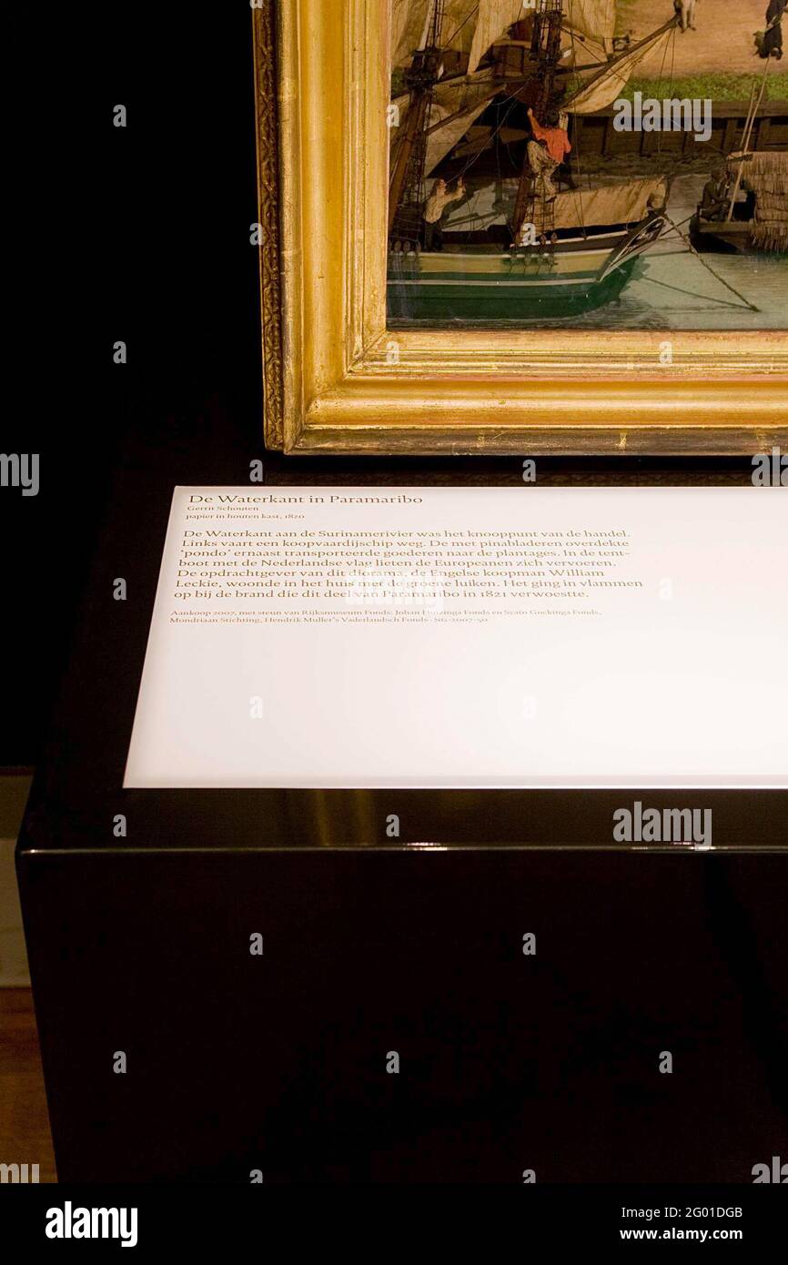 Part of diorama and the accompanying text; Exhibition new acquisitions ...