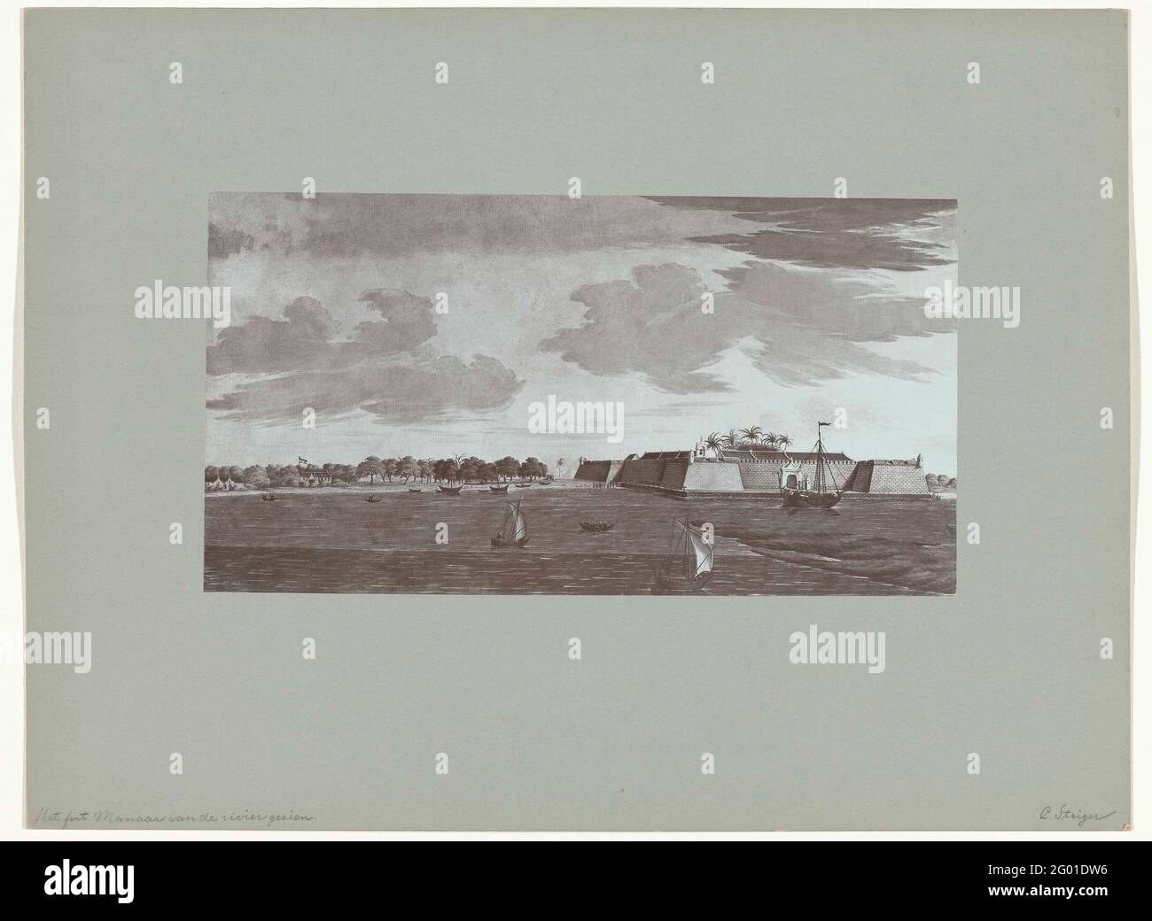 The fort manager of the river seen by C. jetty; Fort manager of the ...