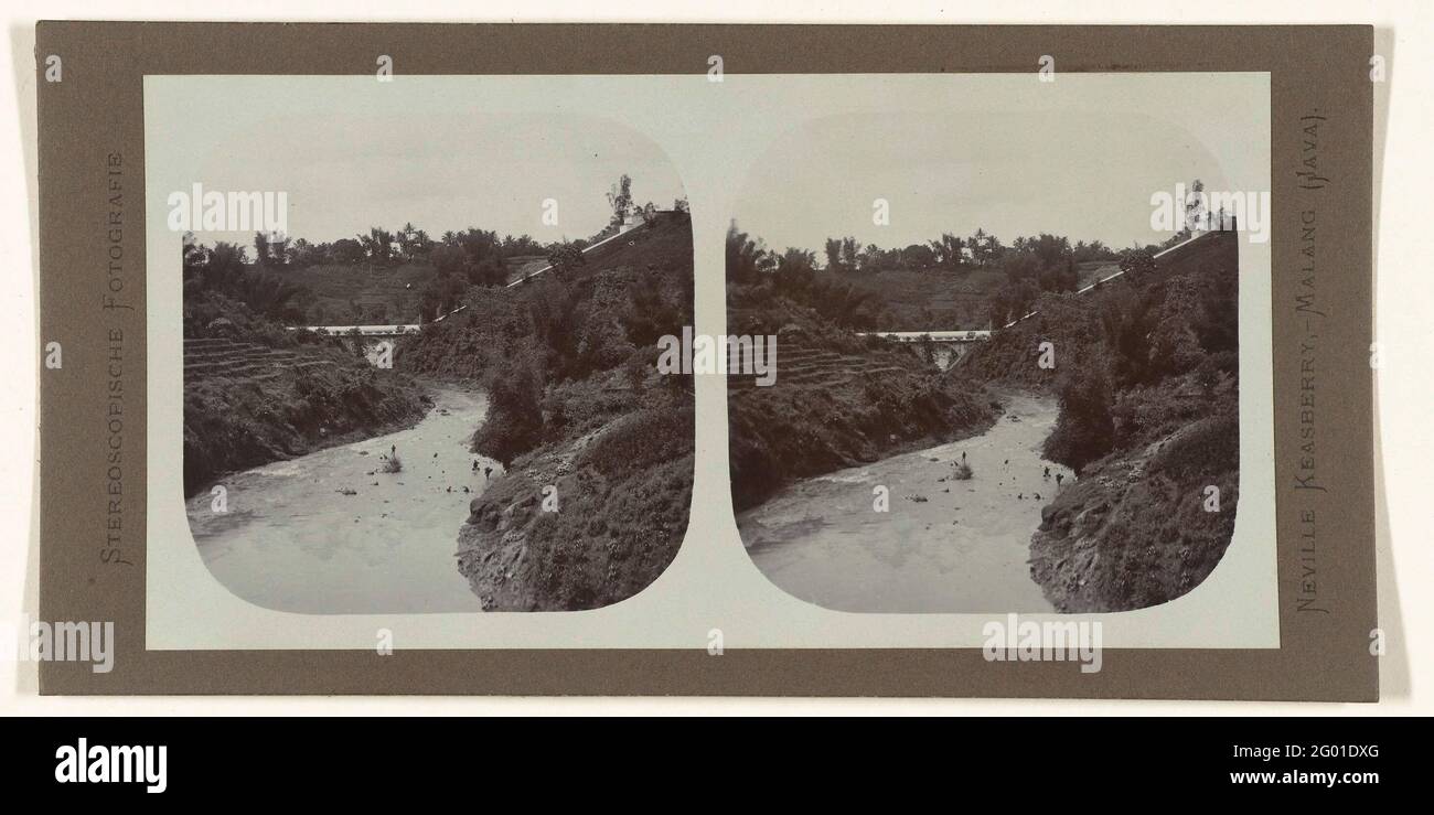 Bridge over a fast river near Kepandjen.; S 4 No 46. The Syphoon to ...