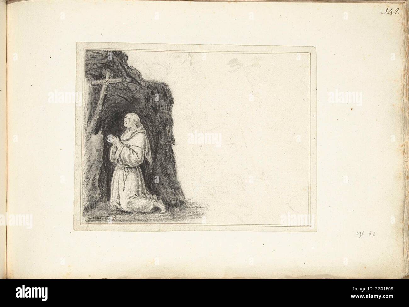 Contemplative christian monk hi-res stock photography and images - Alamy