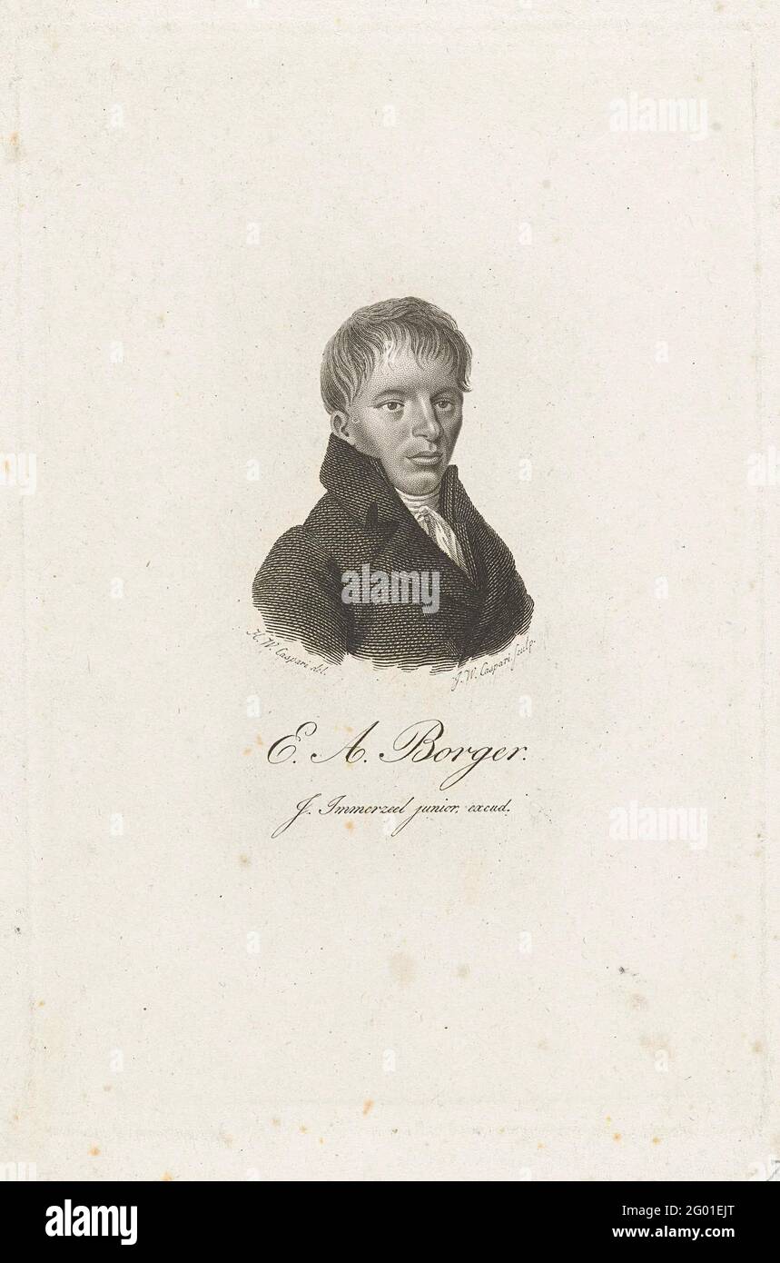 Portrait of Elias Annes Borger. Portrait of Elias Annes Borger, a North ...