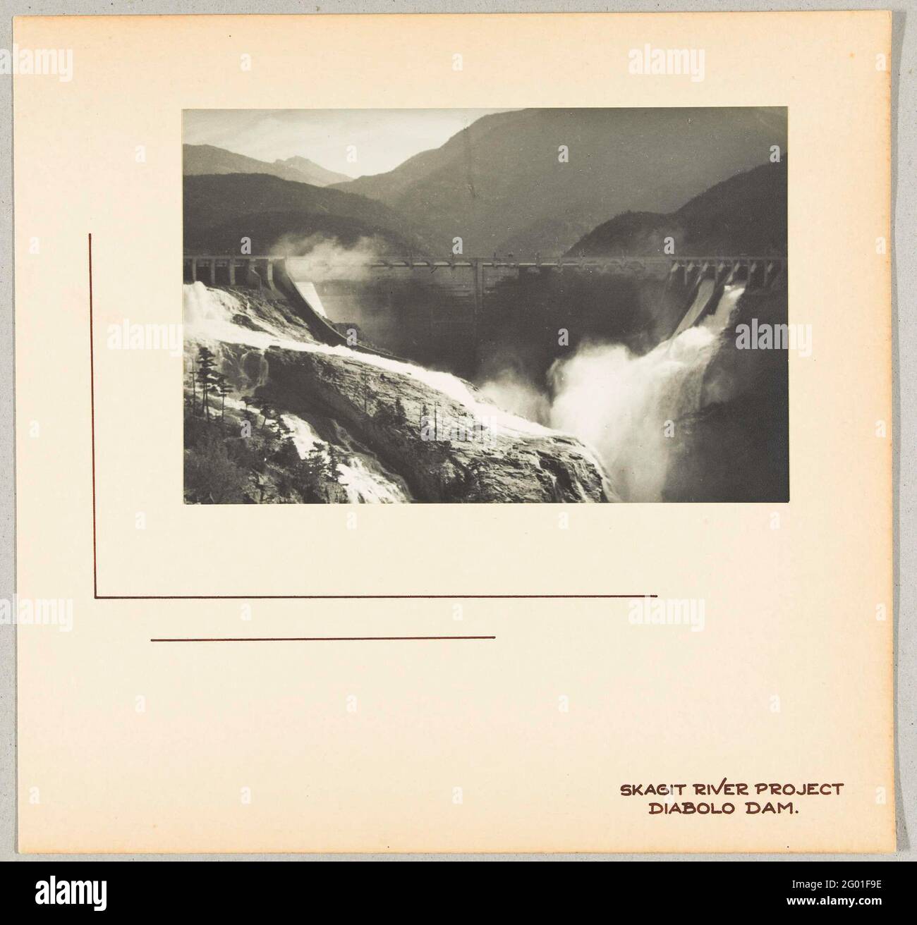 Diablo Dam and Skagit River, Washington [State], United States; Skagit ...