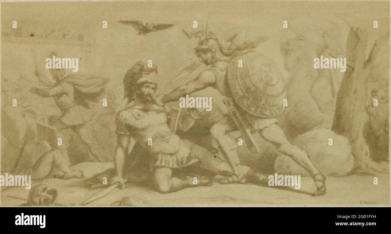 Photor production of drawing by F. Barrias: Virgilius Scene from the ...