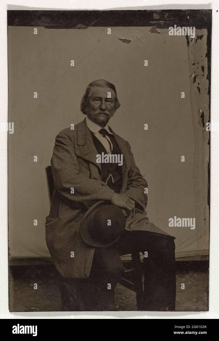 Portrait of August Kappler, founder of the city of Albina in Suriname ...