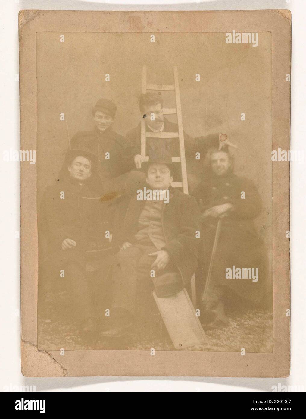 Group portrait of five students; Students lead Stock Photo - Alamy