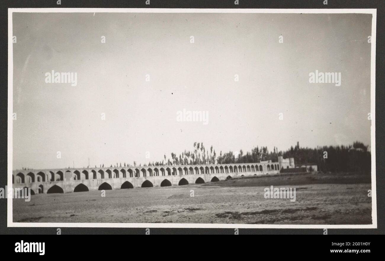 Bridge over the River Zendeh Rud, Isfahan, Persia; One of the bridges ...