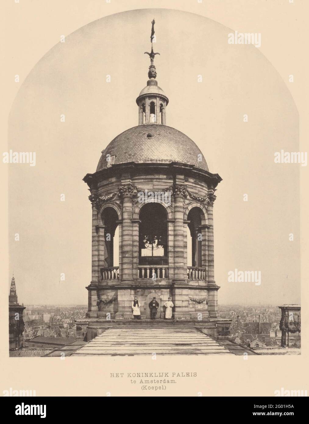 Dome of the palace on Dam Square in Amsterdam; The Royal Palace in ...