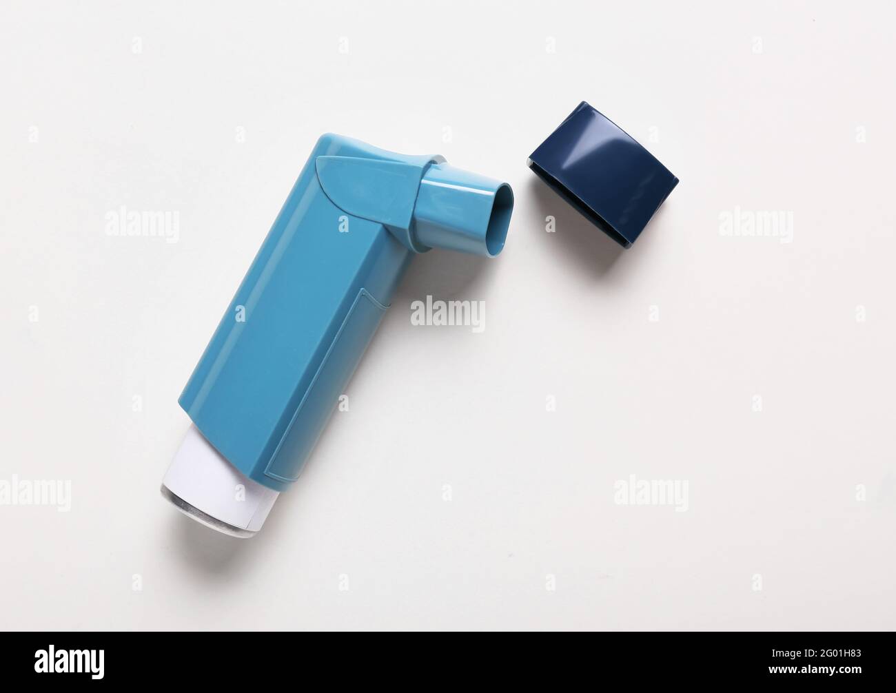 Modern inhaler on white background Stock Photo - Alamy