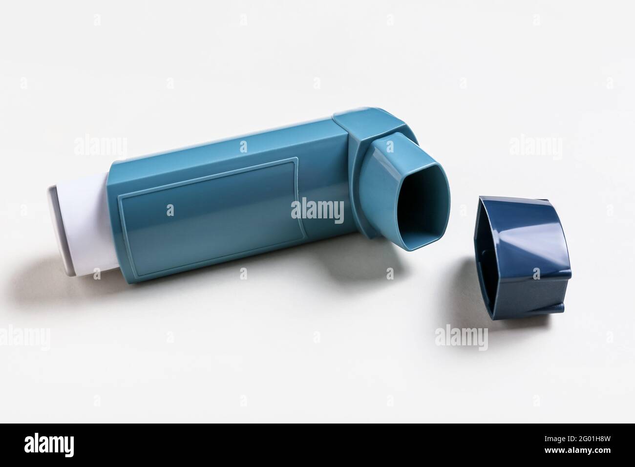Modern inhaler on white background Stock Photo - Alamy