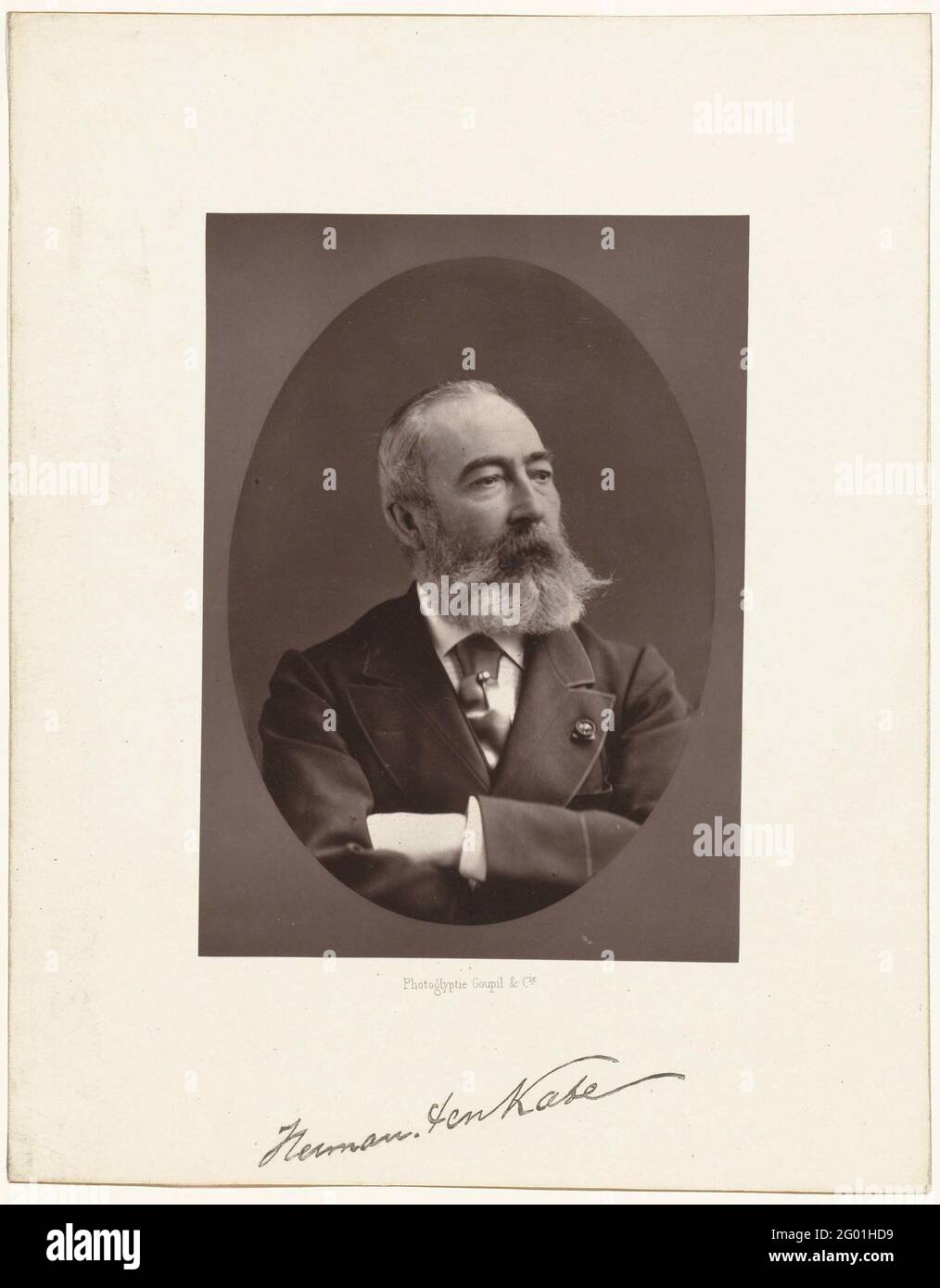 Portrait of Herman ten Kate; Herman ten Kate Stock Photo - Alamy