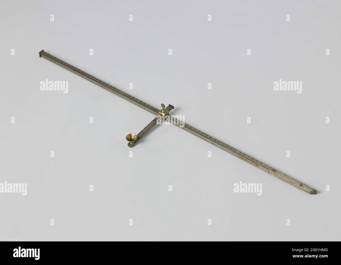 Tangent sight. Setting rod for a 16 cm drawn gun, consisting of an iron ...