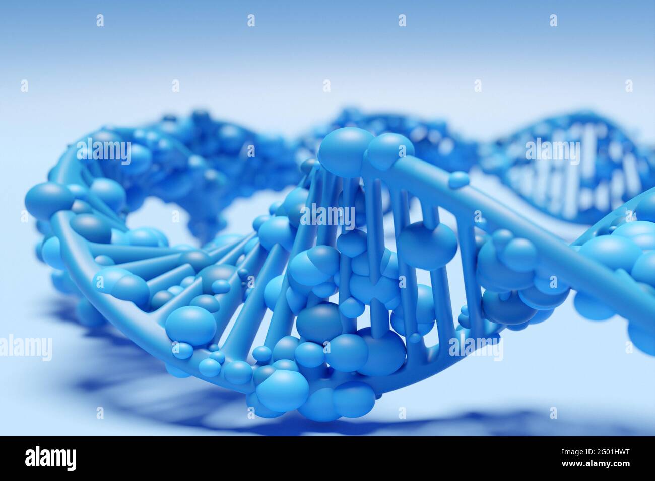 3d illustration of a stereo strip of different colors. Geometric ...