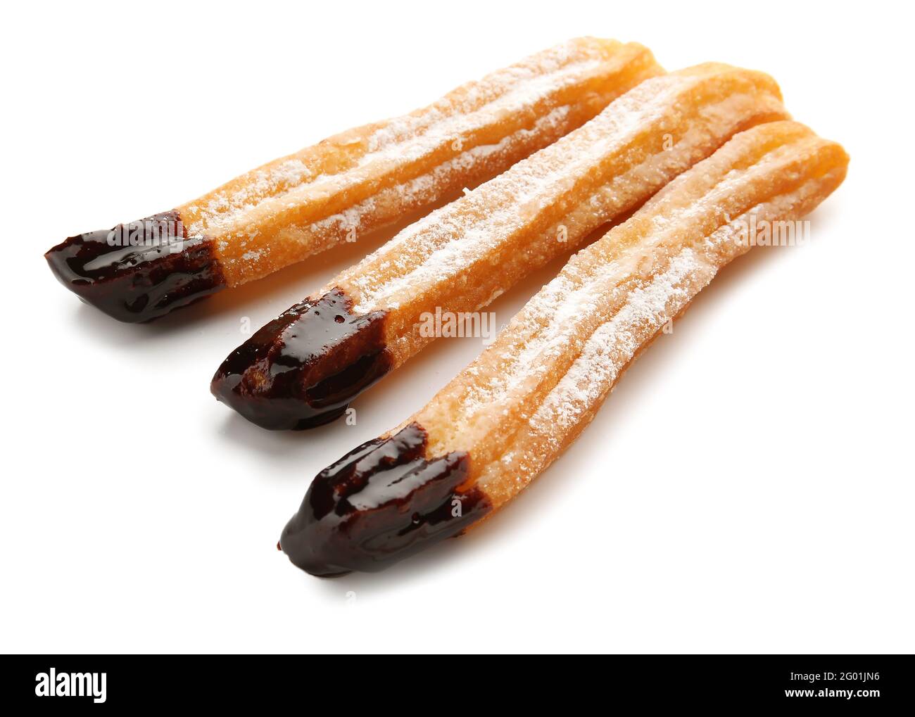 Churros sugar chocolate on Cut Out Stock Images & Pictures - Alamy