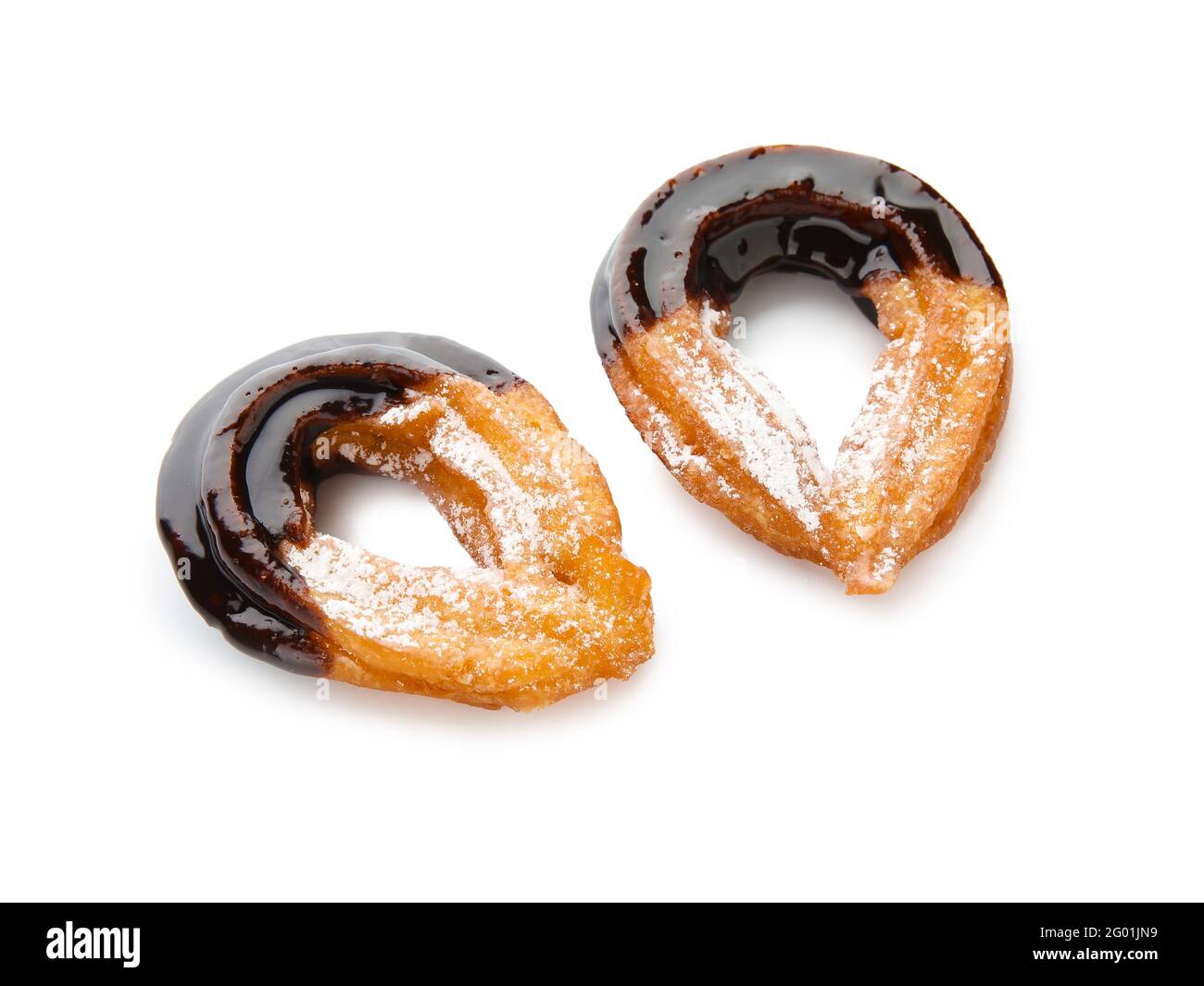 Churros sugar chocolate on Cut Out Stock Images & Pictures - Alamy
