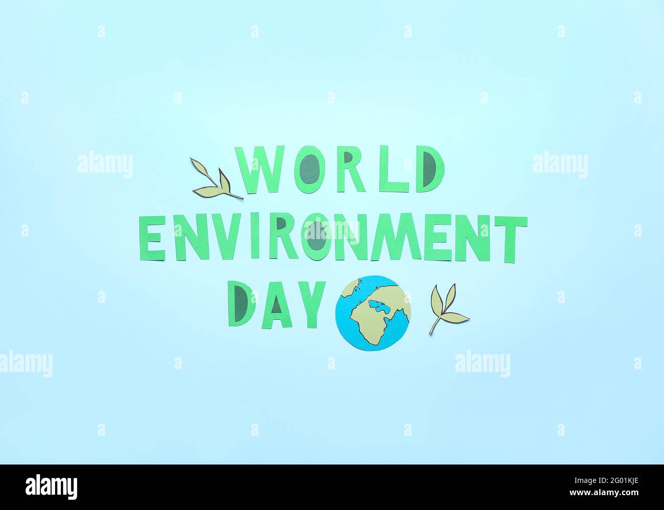 Text WORLD ENVIRONMENT DAY on color background Stock Photo - Alamy