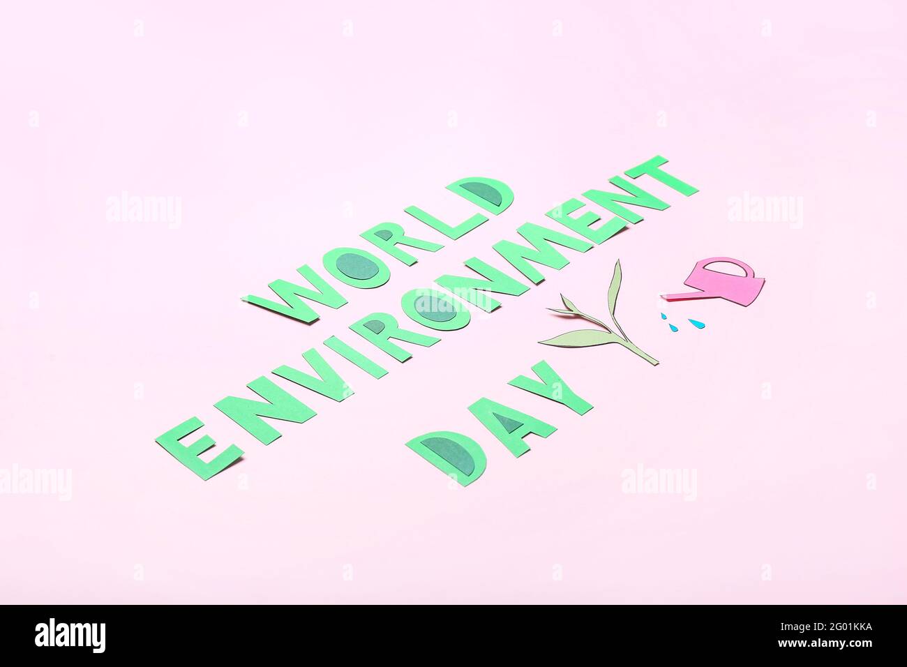 Text WORLD ENVIRONMENT DAY on color background Stock Photo - Alamy