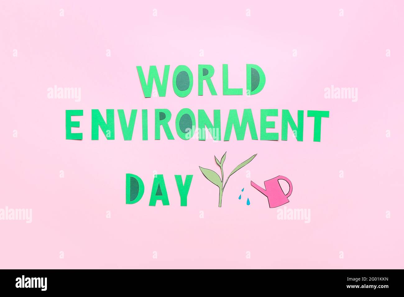 Text WORLD ENVIRONMENT DAY on color background Stock Photo - Alamy