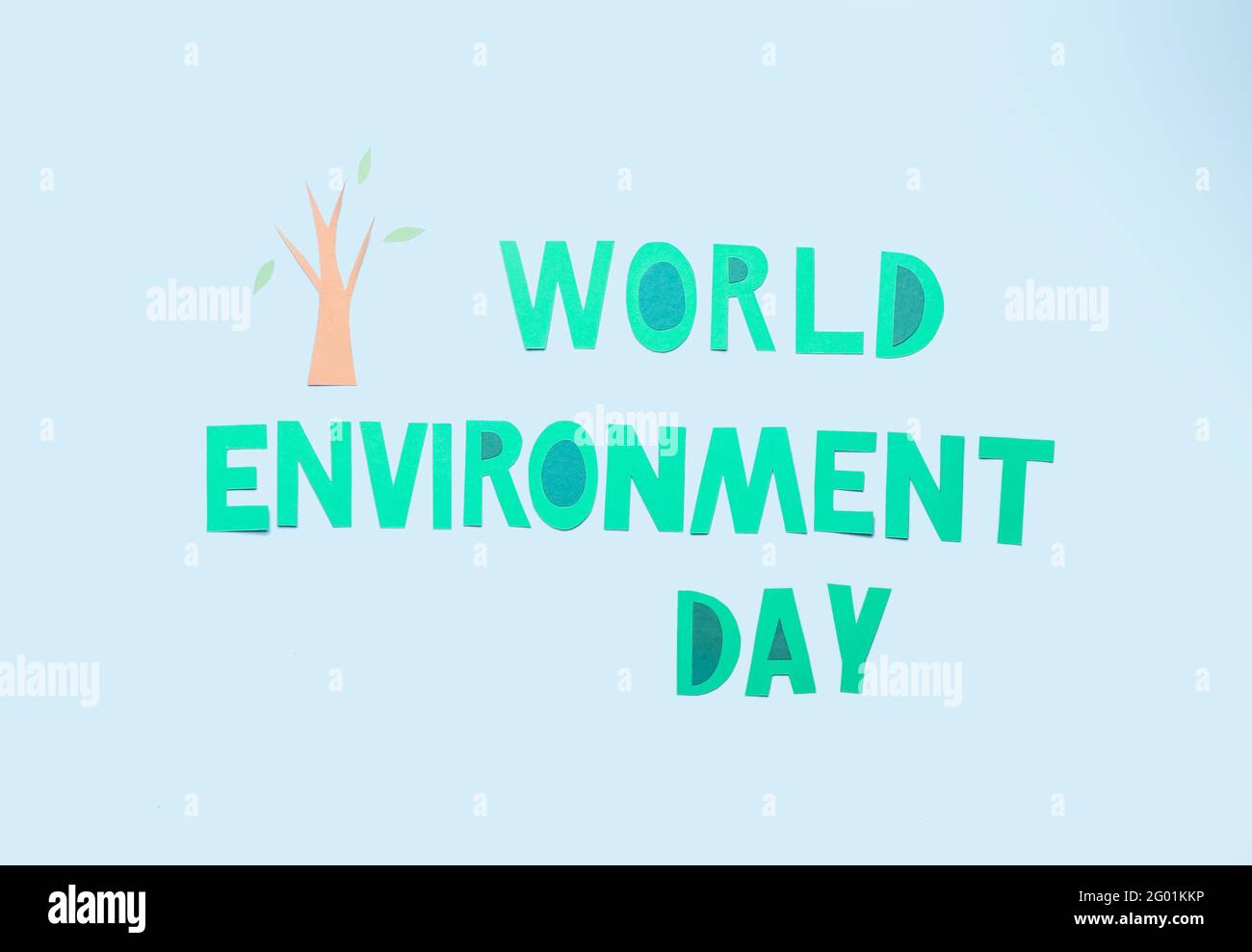 Text WORLD ENVIRONMENT DAY on light background Stock Photo - Alamy