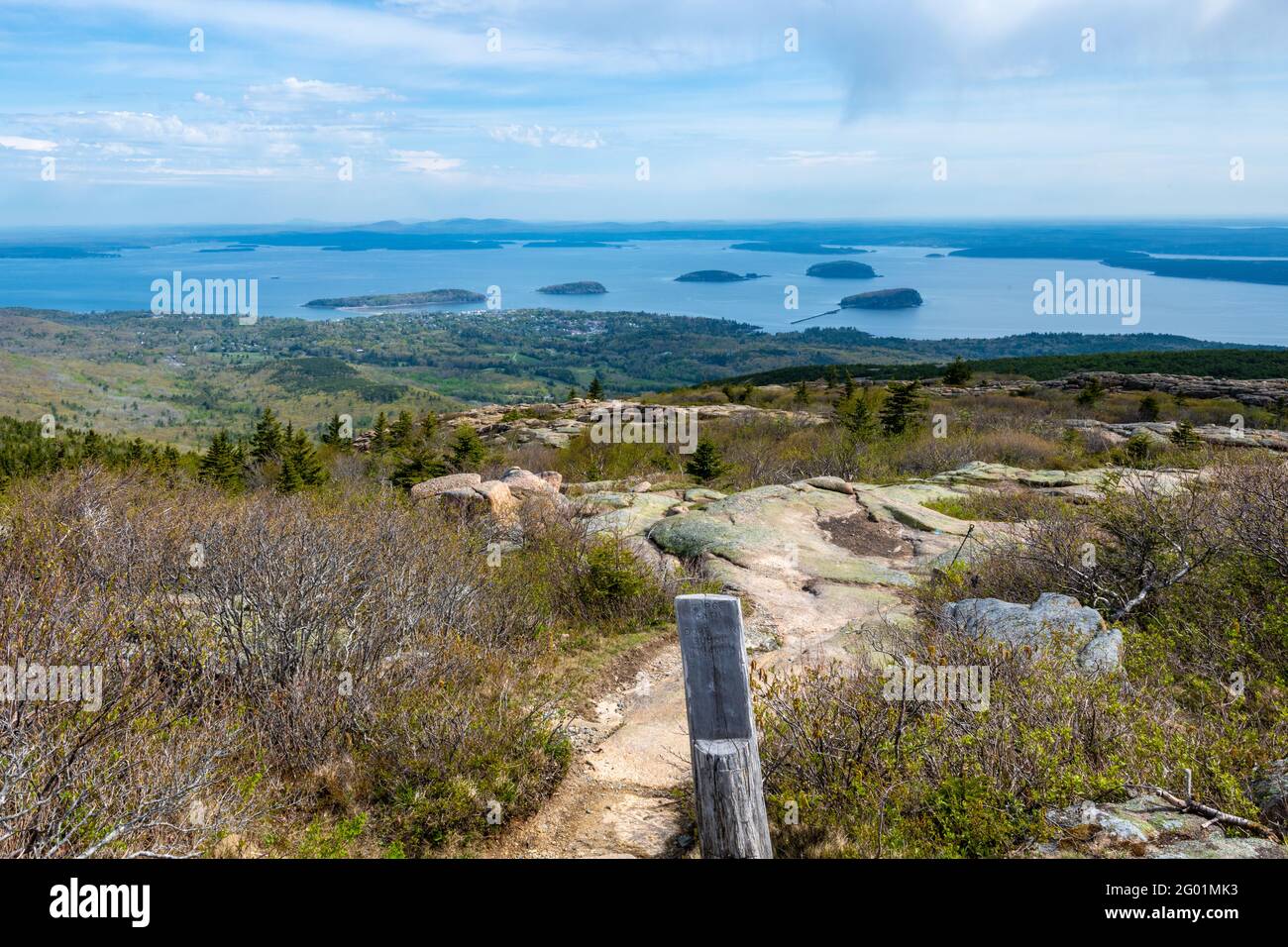 Cadillac Mountain in Acadia National Park in the Spring Stock Photo - Alamy