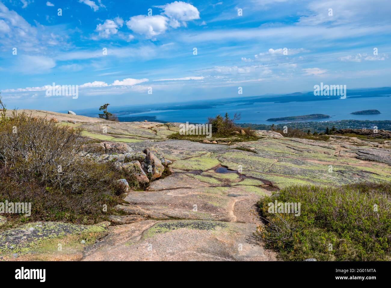 Cadillac Mountain in Acadia National Park in the Spring Stock Photo - Alamy
