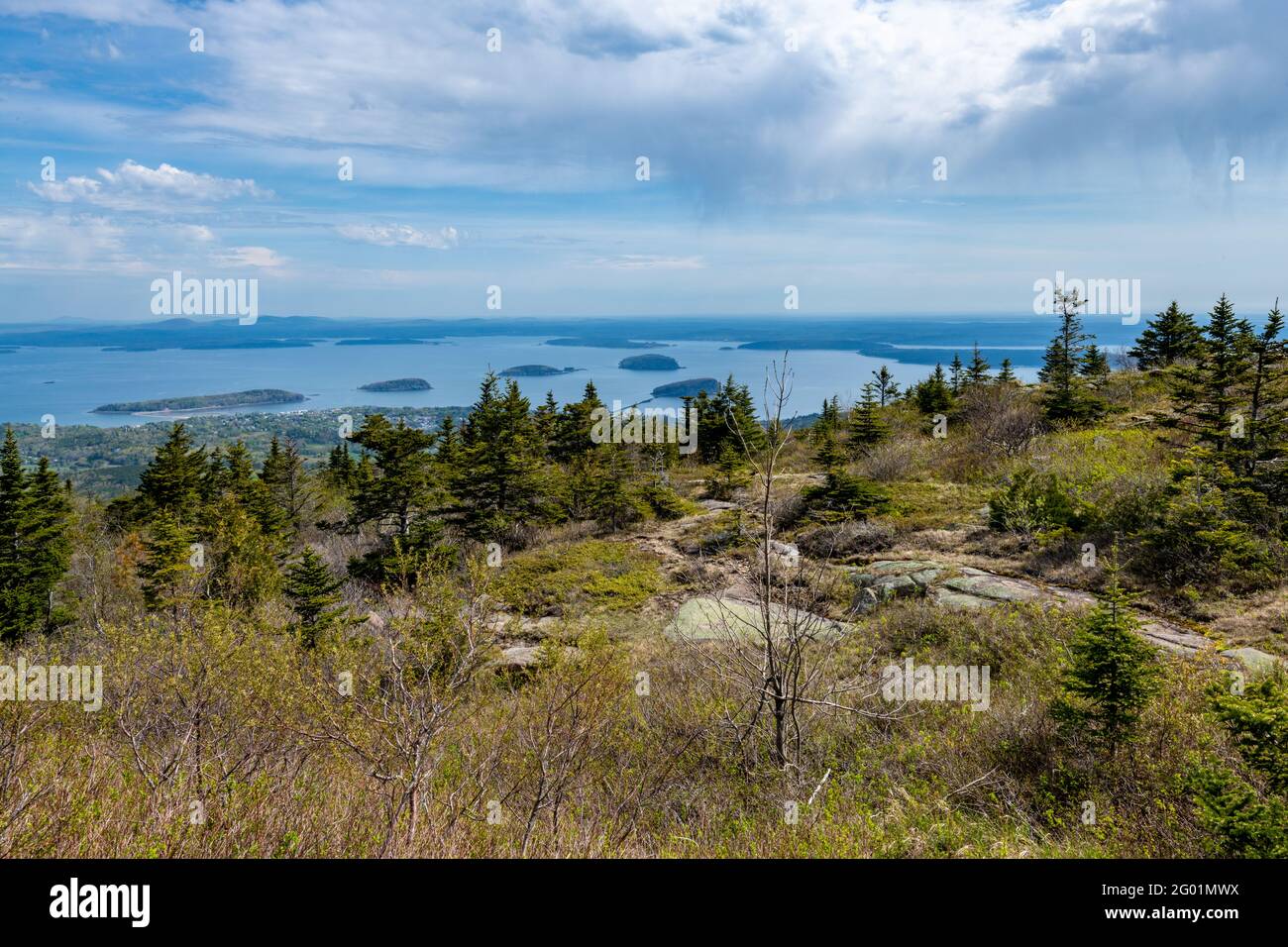 Cadillac Mountain in Acadia National Park in the Spring Stock Photo - Alamy