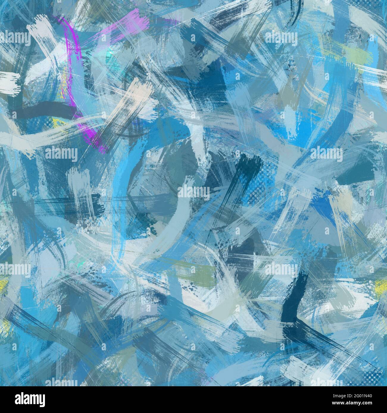 Seamless random faux digital paint stroke pattern print Stock Photo - Alamy