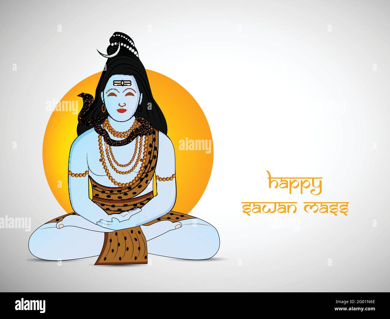 Month of sawan Stock Vector Images - Alamy