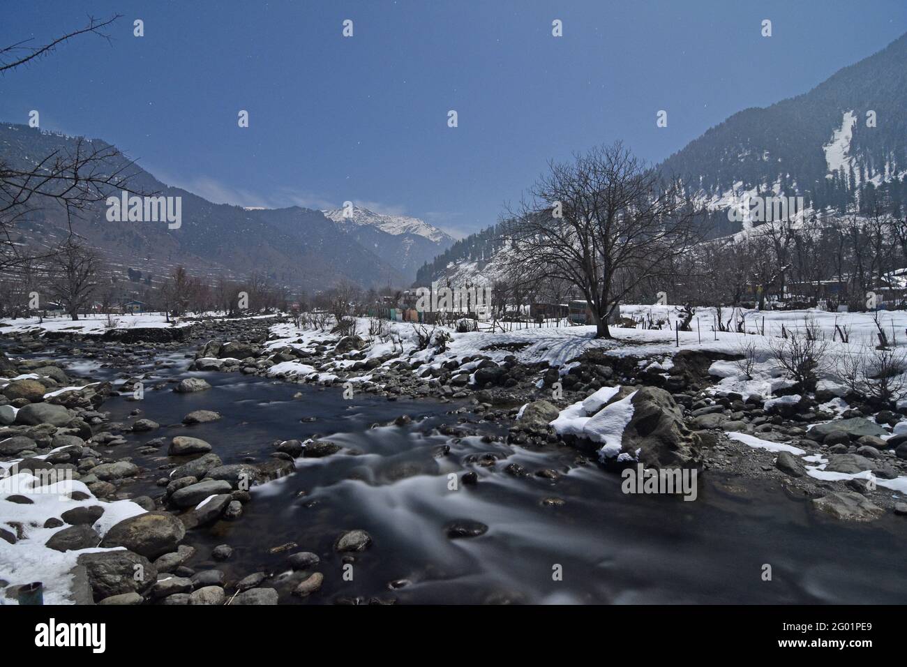 Winter in pahalgam kashmir in hi-res stock photography and images - Alamy