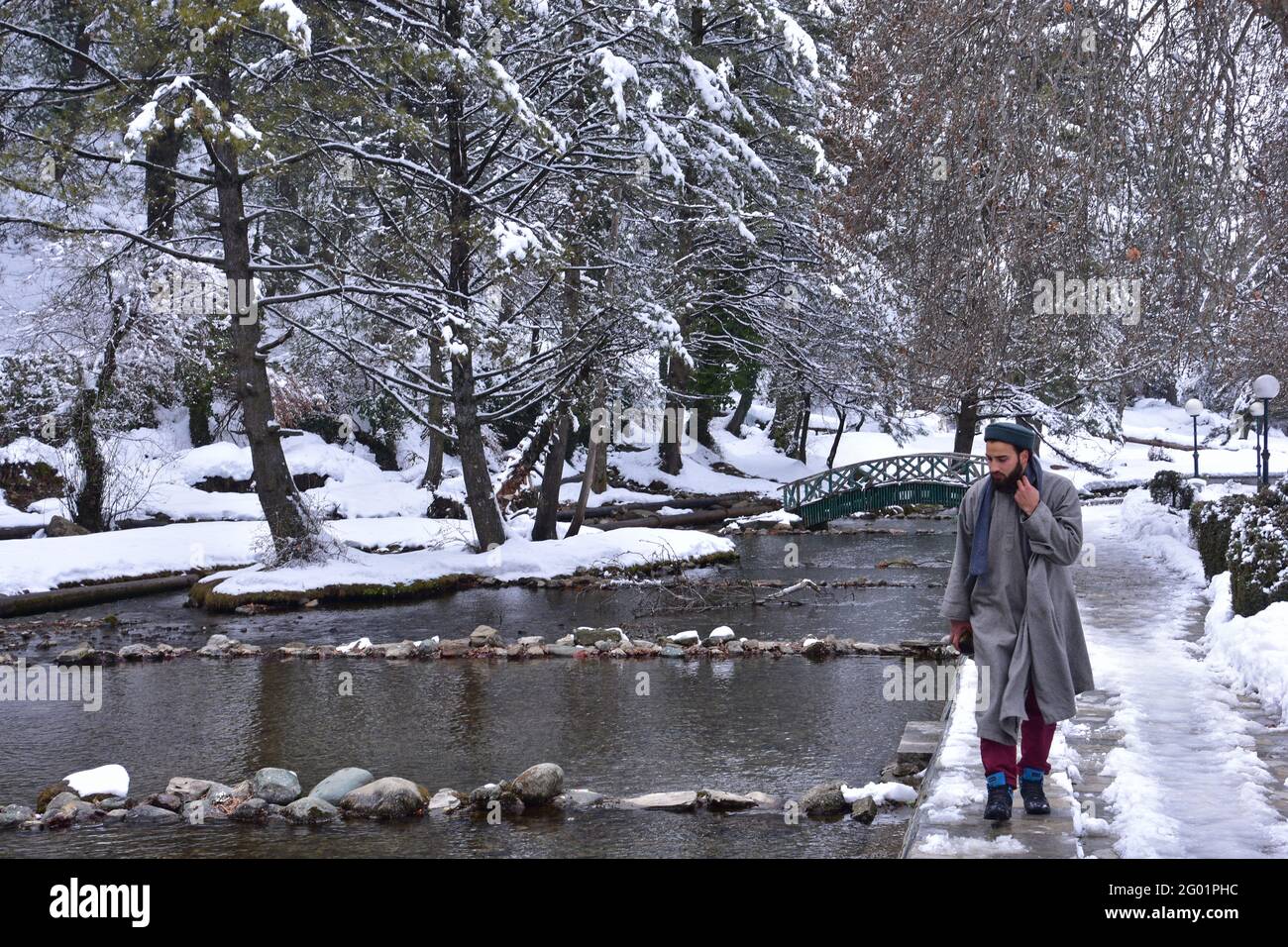 Kokernag Botanical garden and springs, Kashmir, India Stock Photo - Alamy