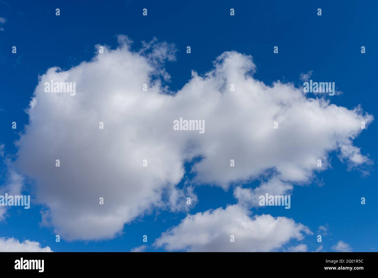 Blue sky background with white clouds.Cloudscape. Sunny day. Cumulus ...