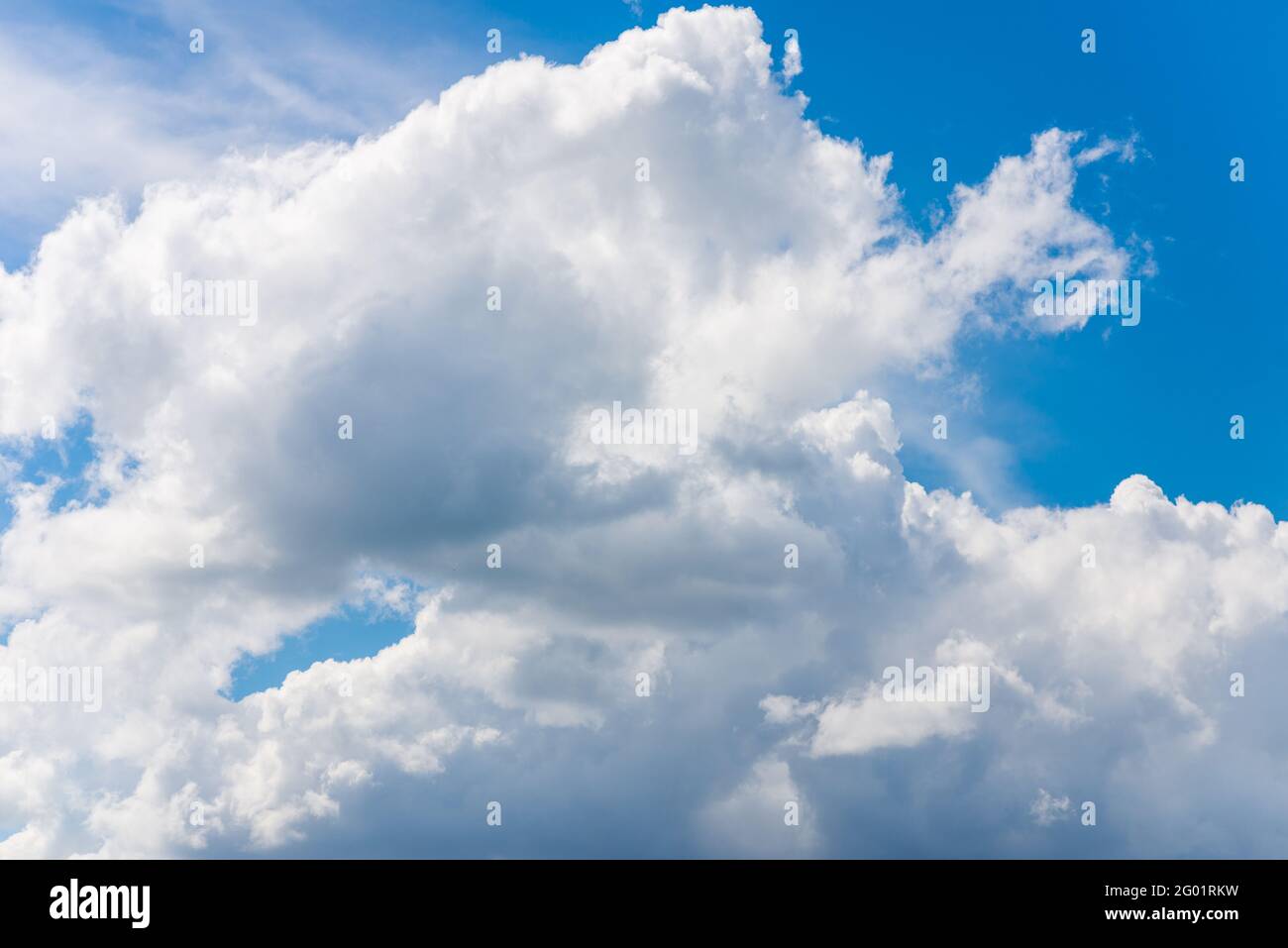 beautiful sparse clouds in the blue sky.Cloudscape. Blue sky and white ...